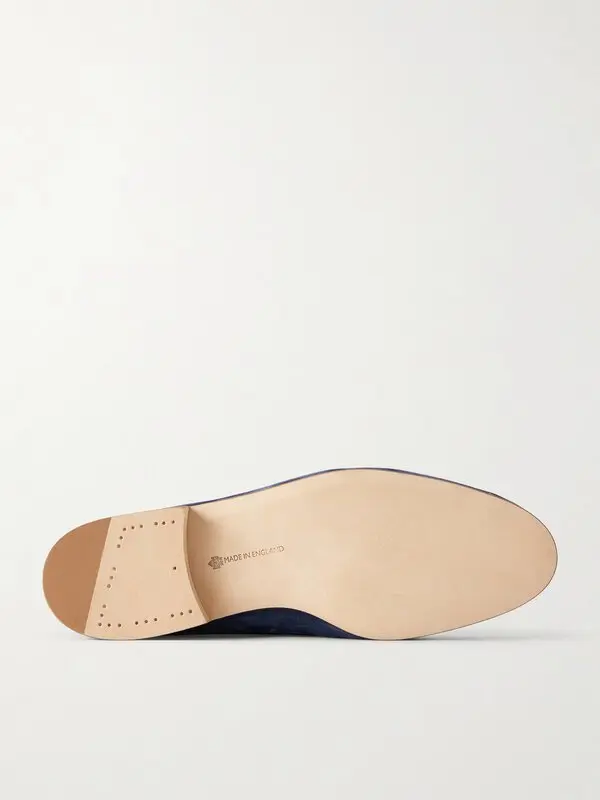 EDWARD GREEN Polperro Suede Penny Loafers