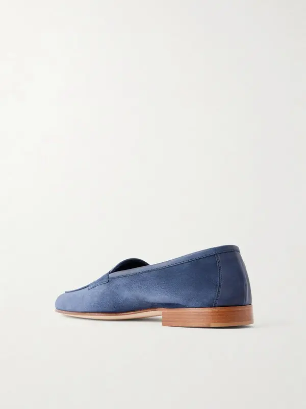 EDWARD GREEN Polperro Suede Penny Loafers