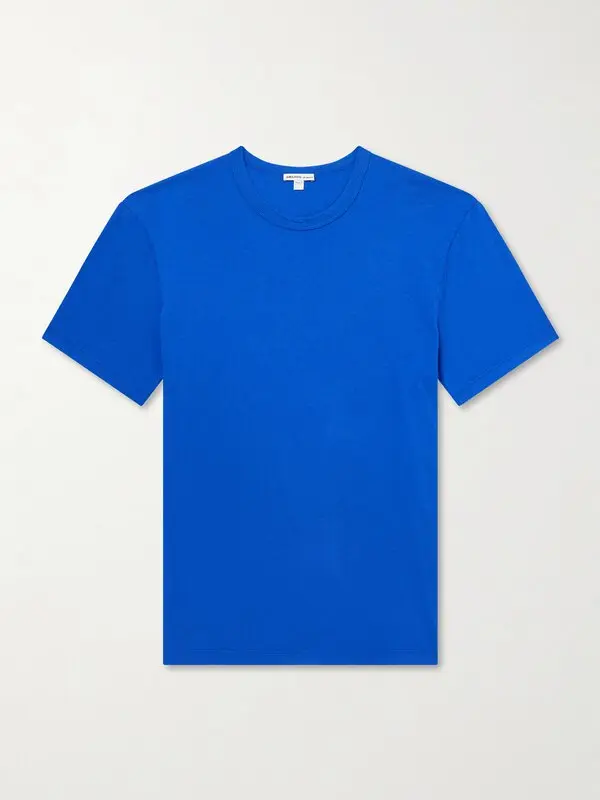 JAMES PERSE Cotton Jersey T-shirt - Blue