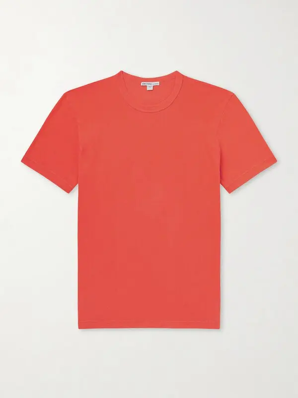 JAMES PERSE Cotton Jersey T-shirt - Orange