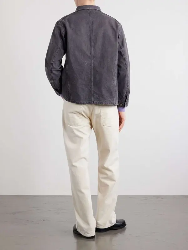 FULLCOUNT Tent Cloth Distressed Denim Chore Jacket