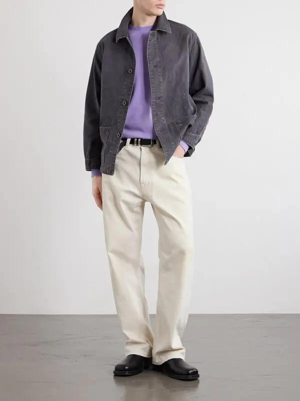 FULLCOUNT Distressed Denim Chore Jacket