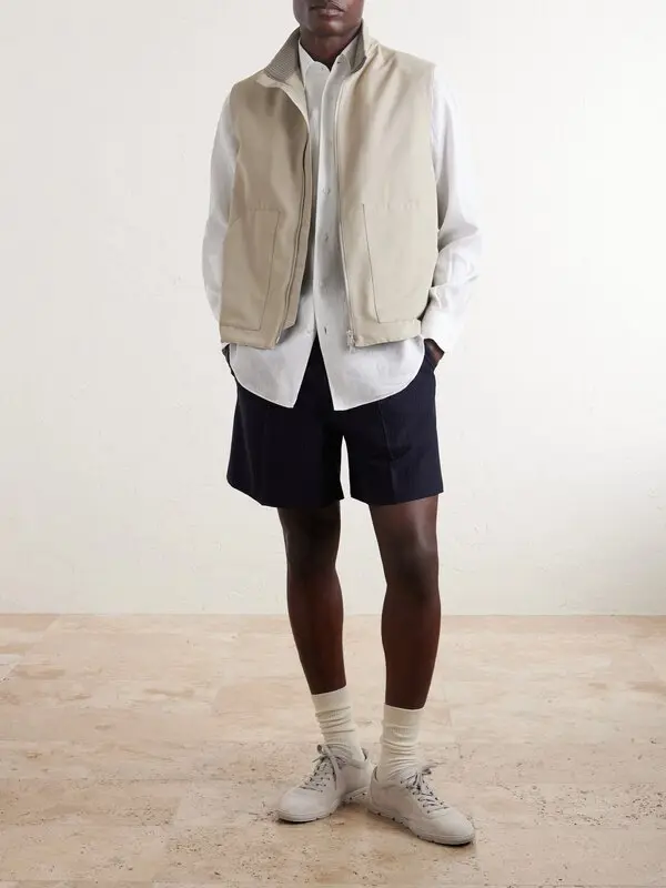 LARDINI Cotton-blend Gilet