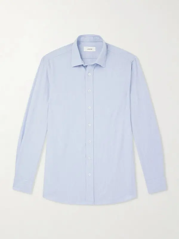 LARDINI Cotton Shirt - Blue