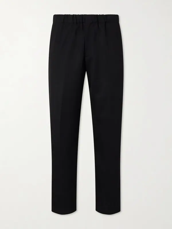 LARDINI Mid-rise Straight-leg Wool-twill Suit Trousers