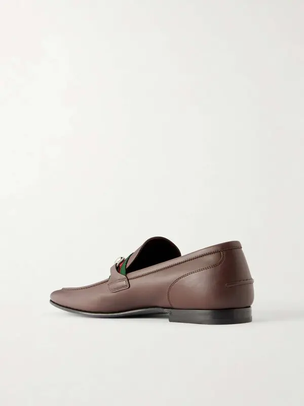 Gucci Horsebit-embellished Leather Loafers