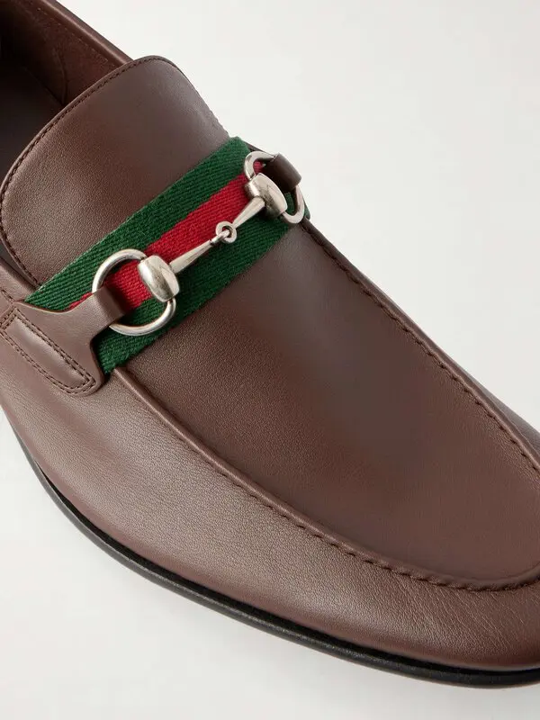 Gucci Horsebit-embellished Leather Loafers
