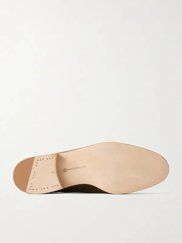 EDWARD GREEN Polperro Suede Penny Loafers