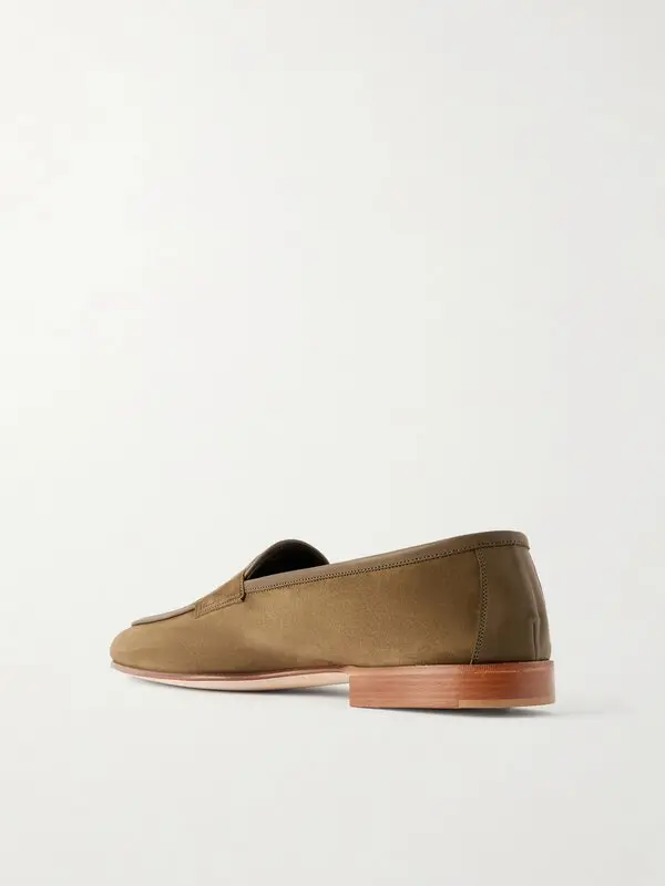 EDWARD GREEN Polperro Suede Penny Loafers