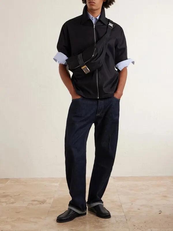 CHRISTIAN LOUBOUTIN Nox Leather-trimmed Nylon Belt Bag