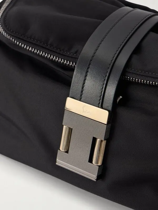 CHRISTIAN LOUBOUTIN Nox Leather-trimmed Nylon Belt Bag