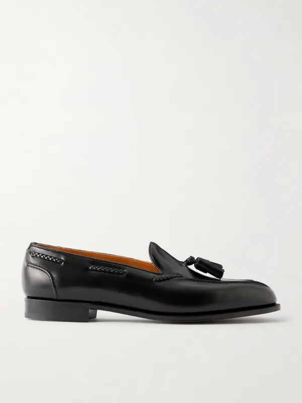 EDWARD GREEN Belgravia Tassel Loafers - Black
