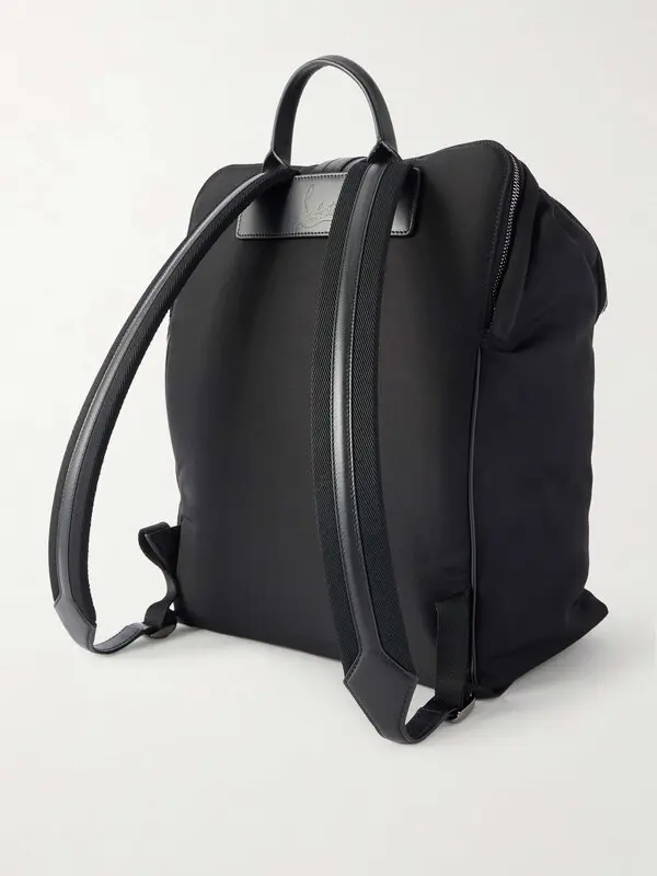 CHRISTIAN LOUBOUTIN Nox Leather-trimmed Nylon Backpack