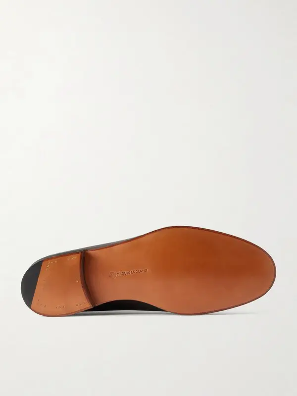 EDWARD GREEN Saltash Leather Boat Shoes