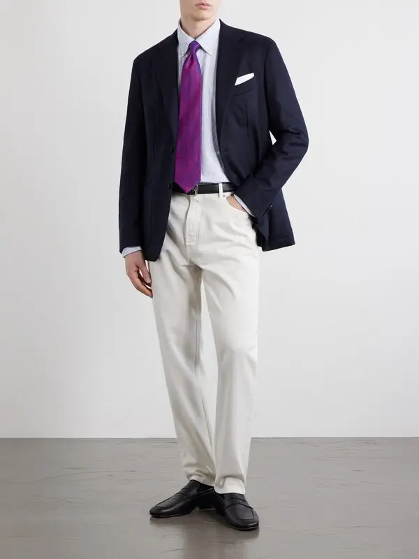 Caruso Aida Wool And Cashmere-blend Twill Blazer