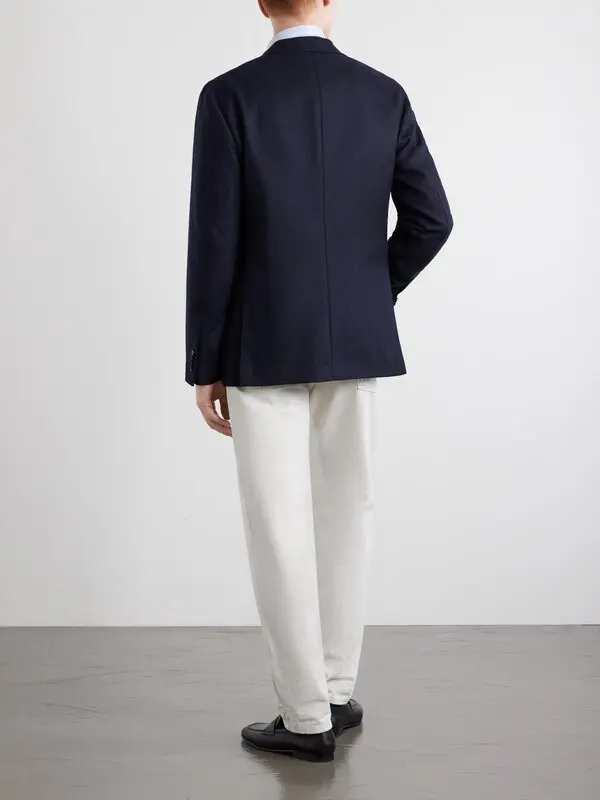 Caruso Aida Wool And Cashmere-blend Twill Blazer