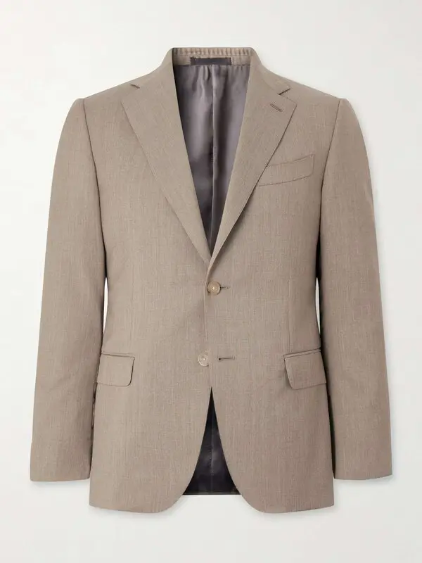 Caruso Norma Wool Suit Jacket - Beige
