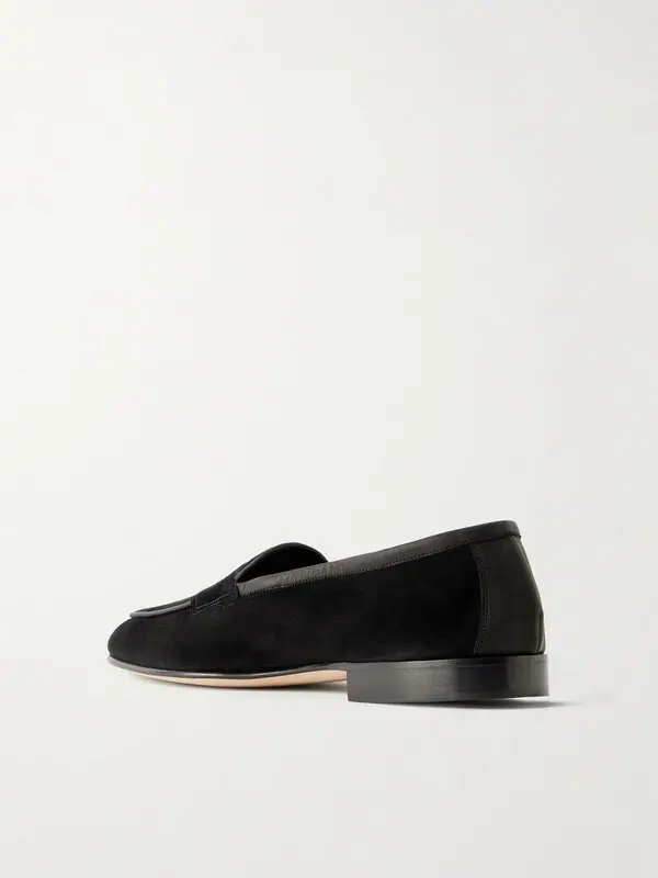 EDWARD GREEN Polperro Suede Penny Loafers