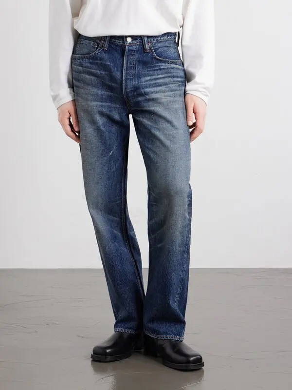 FULLCOUNT More Than Just Fear" Straight-leg Jeans