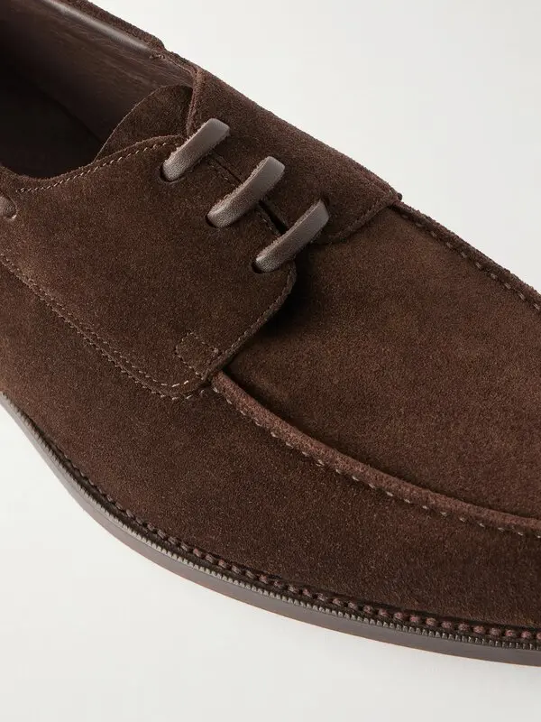 EDWARD GREEN Saltash Suede Boat Shoes