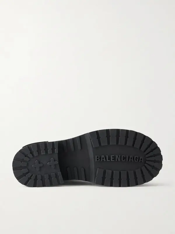 Balenciaga Venom Distressed Leather Boots