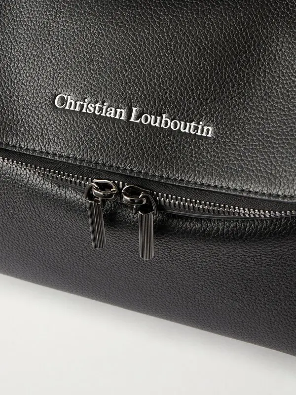 CHRISTIAN LOUBOUTIN Logo-embossed Leather Backpack