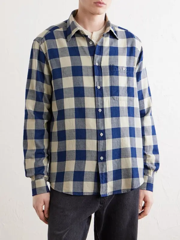 Barena Venezia Checked Cotton-twill Shirt