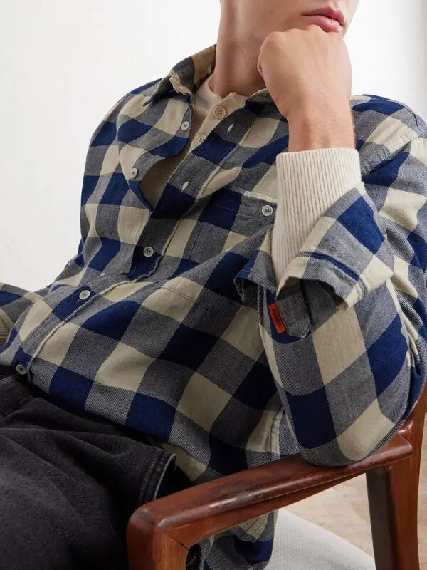 Barena Venezia Checked Cotton-twill Shirt