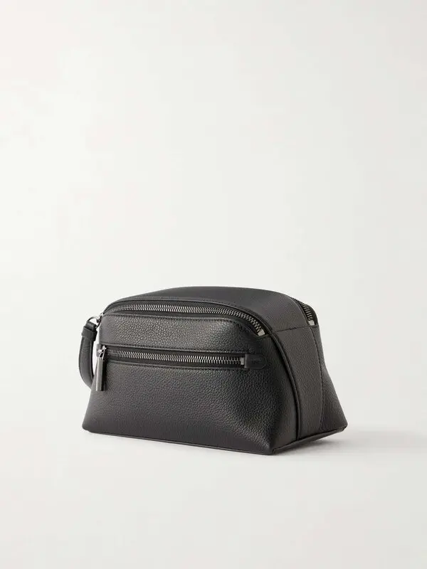 CHRISTIAN LOUBOUTIN Canopy Logo-embossed Leather Pouch