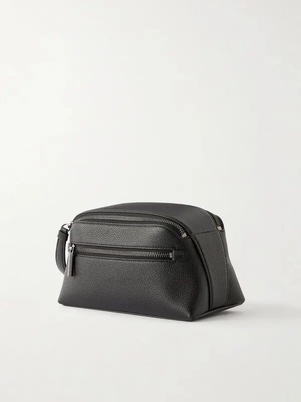 CHRISTIAN LOUBOUTIN Canopy Logo-embossed Leather Pouch