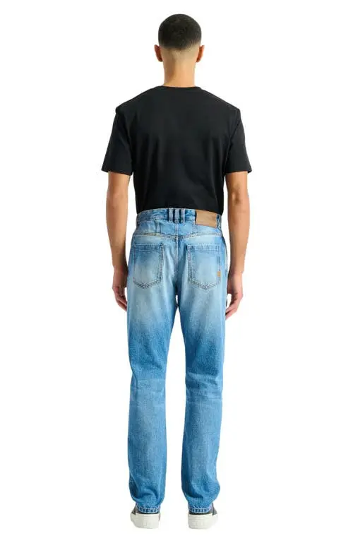 Balmain Straight-leg Faded Denim Jeans