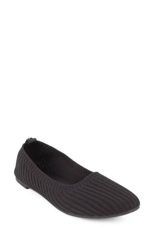 Tahari Clementia Knit Ballet Flat - Black