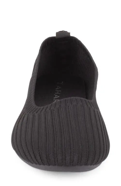 Tahari Clementia Knit Ballet Flat - Black
