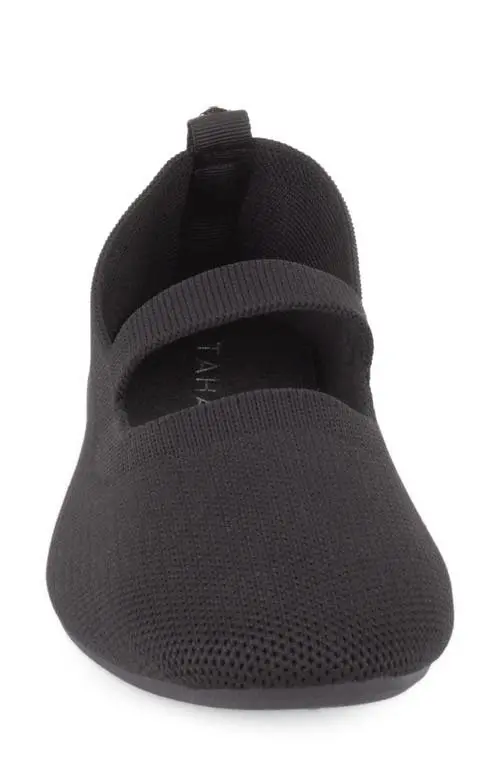 Tahari Ambrosia Knit Mary Jane Flat - Black