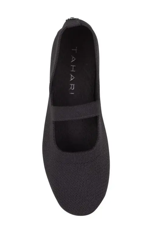 Tahari Ambrosia Knit Mary Jane Flat - Black