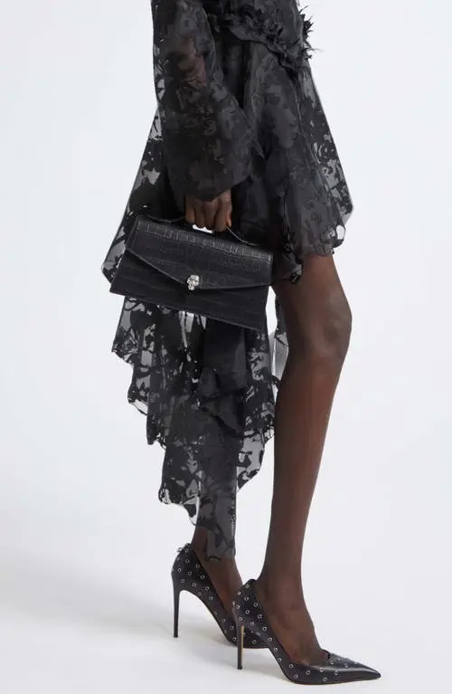 Alexander McQueen Skull Top Handle Bag - Black