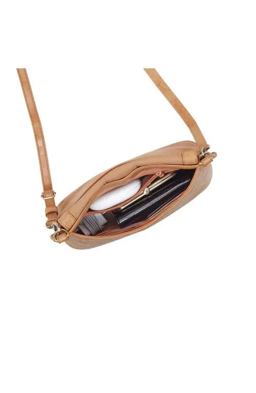 Hobo Expedition Leather Crossbody Bag - Whiskey