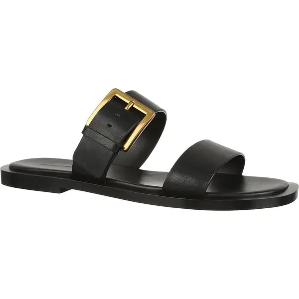 Nordstrom Lysandra Buckled Slide Sandals - Black