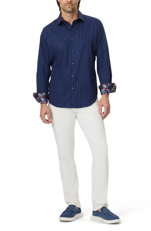 Robert Graham Quiet Glory Stretch Cotton Button-up Shirt