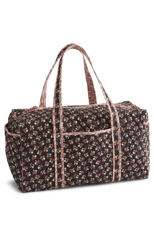 VERA BRADLEY Large Original Quilted Duffle Bag