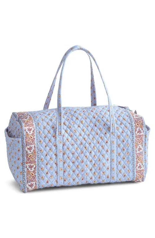 VERA BRADLEY Large Quilted Duffle Bag