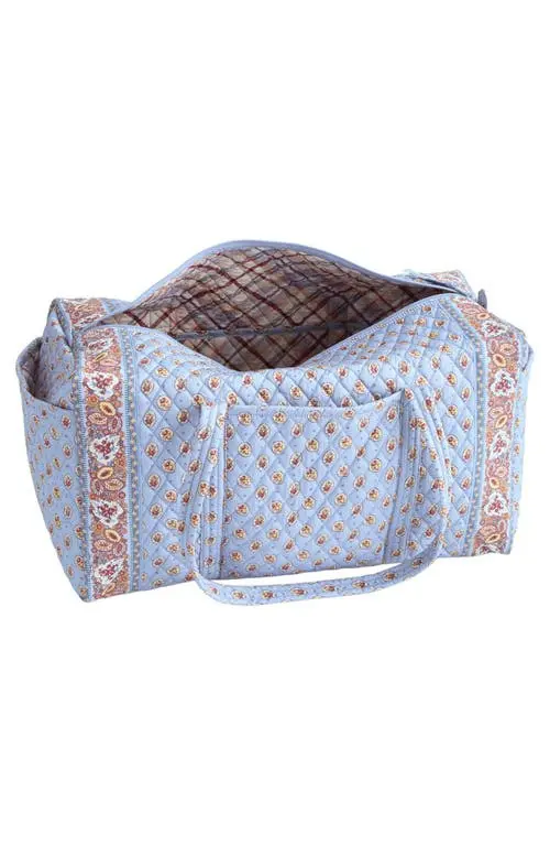 VERA BRADLEY Large Quilted Duffle Bag