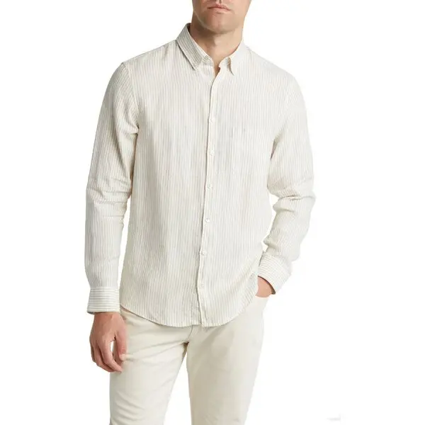 BRAX Daniel Linen Button-down Shirt