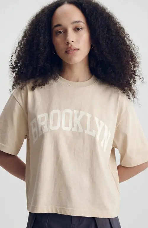 Brooklyn Industries Boxy Cropped Graphic T-shirt