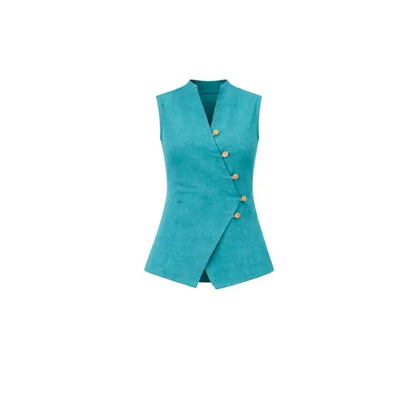 LUMINA ELIGMA The Isla Vest Ensemble Teal - Blue