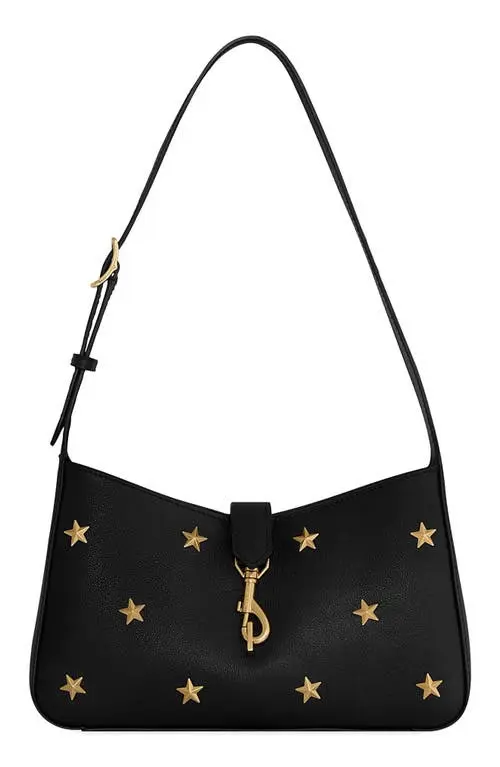 Rebecca Minkoff Small Megan Star Leather Shoulder Bag - Black