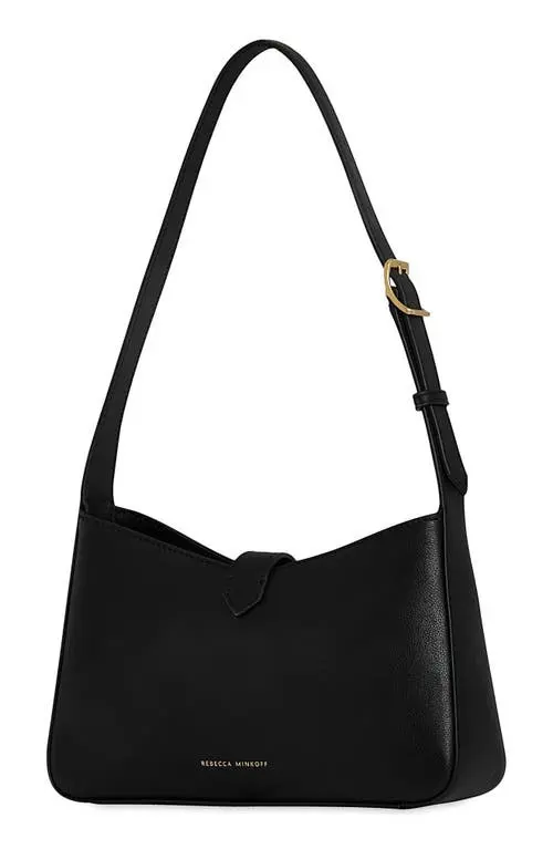 Rebecca Minkoff Small Megan Star Leather Shoulder Bag - Black