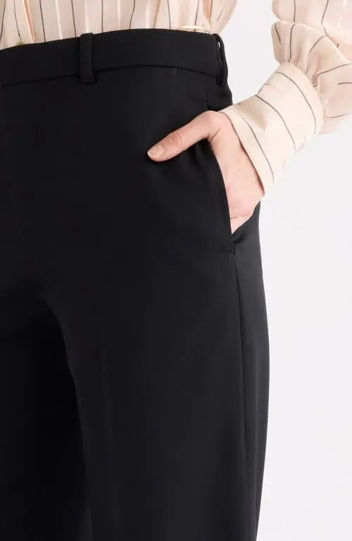 Chloé Virgin Wool Grain De Poudre Flare Trousers