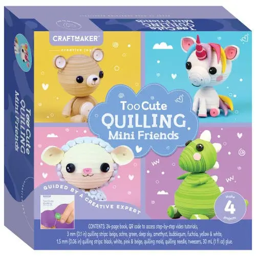 CRAFT MAKER Too Cute Quilling Mini Friends Diy Kit