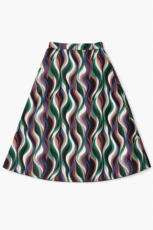 NONI DAILY Geo Swim A-line Skirt - Multi Color